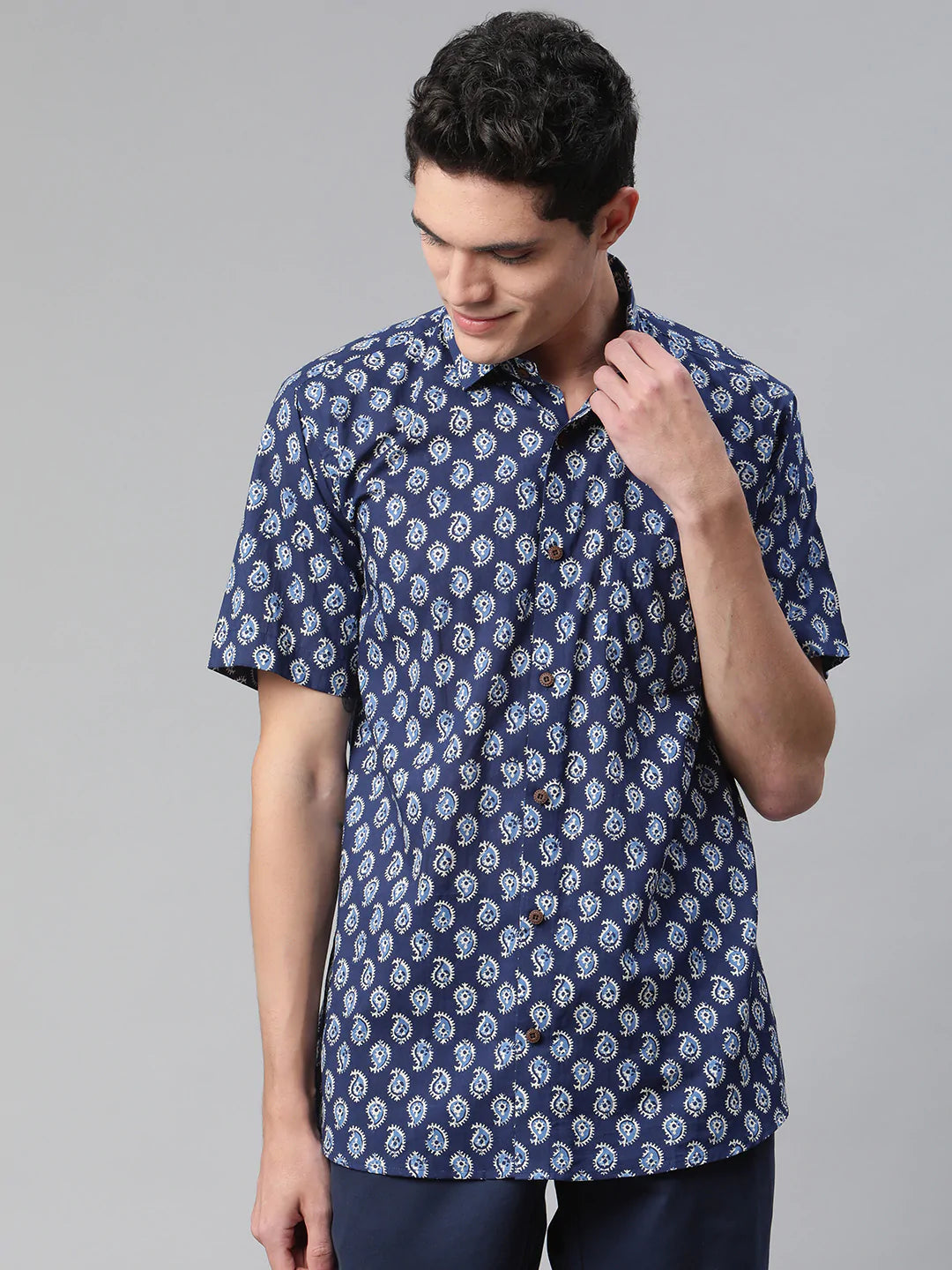 Buy Half Sleeves Mens Cotton Shirts Online At Divena World – divena world